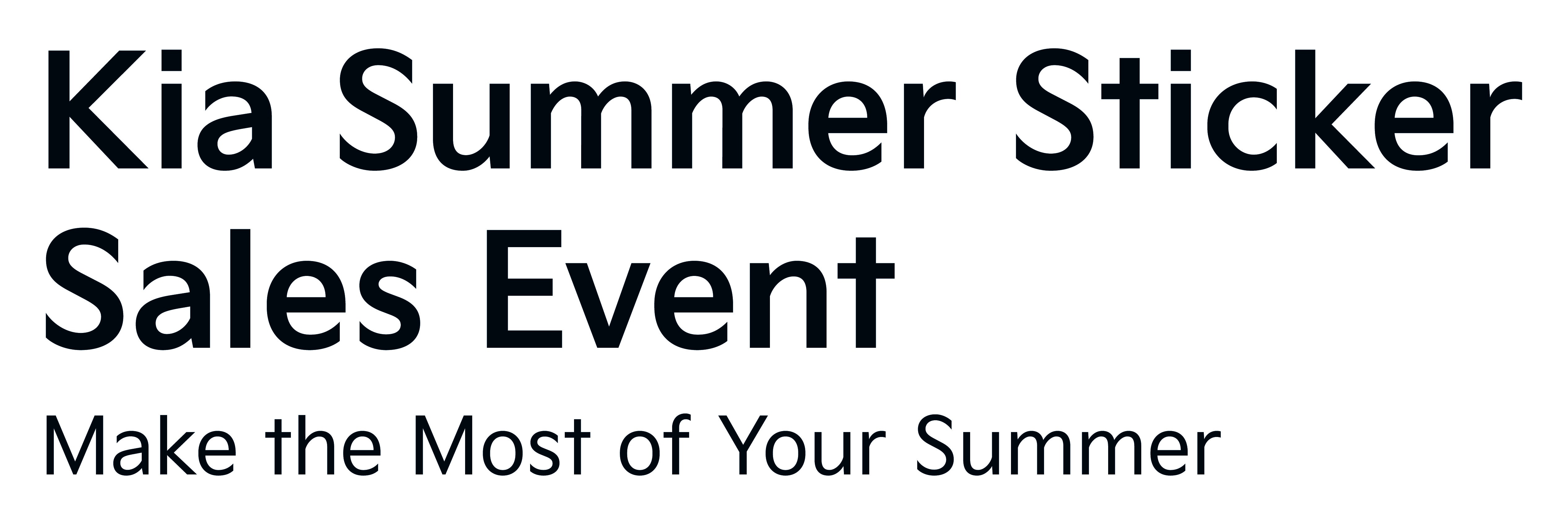 Summer Sticker Sales Event | Kia of Marin Specials Novato, CA
